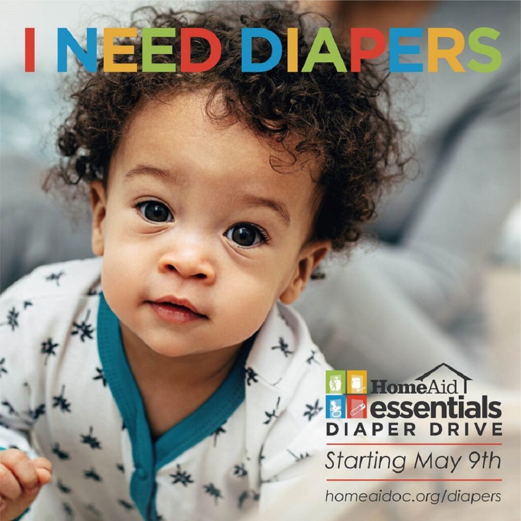 HomeAid OC Essentials Diaper Drive - Design Tec